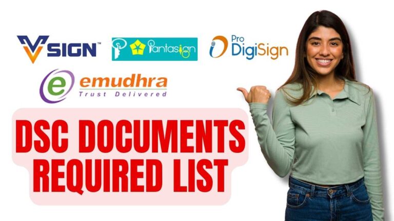 DSC Documents Required List for proprietorships, partnerships ...