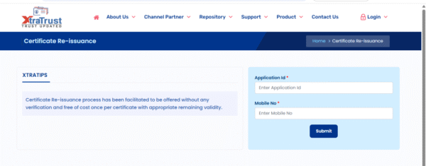 How to Re-download XtraTrust DSC: XtraTrust Certificate Re-issuance ...