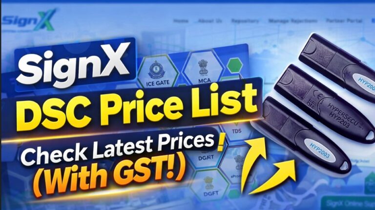 SignX DSC Price List – Updated Digital Signature Certificate Charges ...