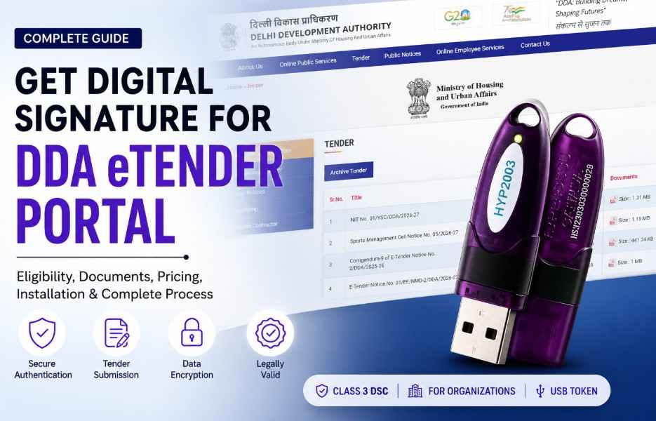 Get Digital Signature for DDA eTender Portal – Complete Guide for ...